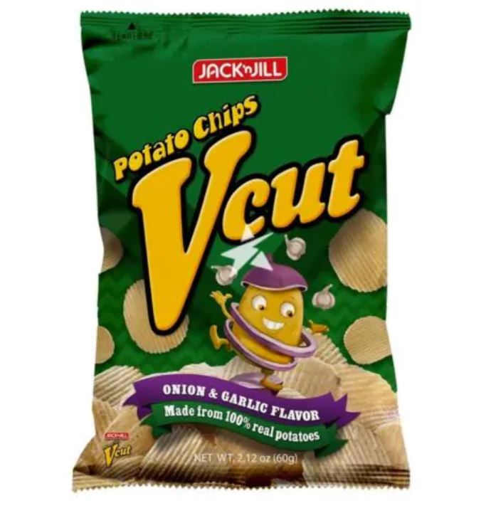 J&J Potato Chips Onion & Garlic 60g - Bahay Kubo
