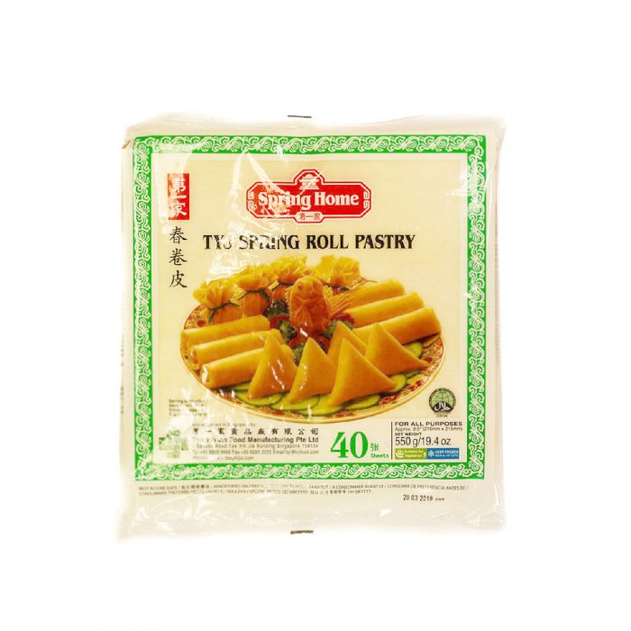 TYJ Spring Roll Pastry 8.5" 40 Sheets - Bahay Kubo