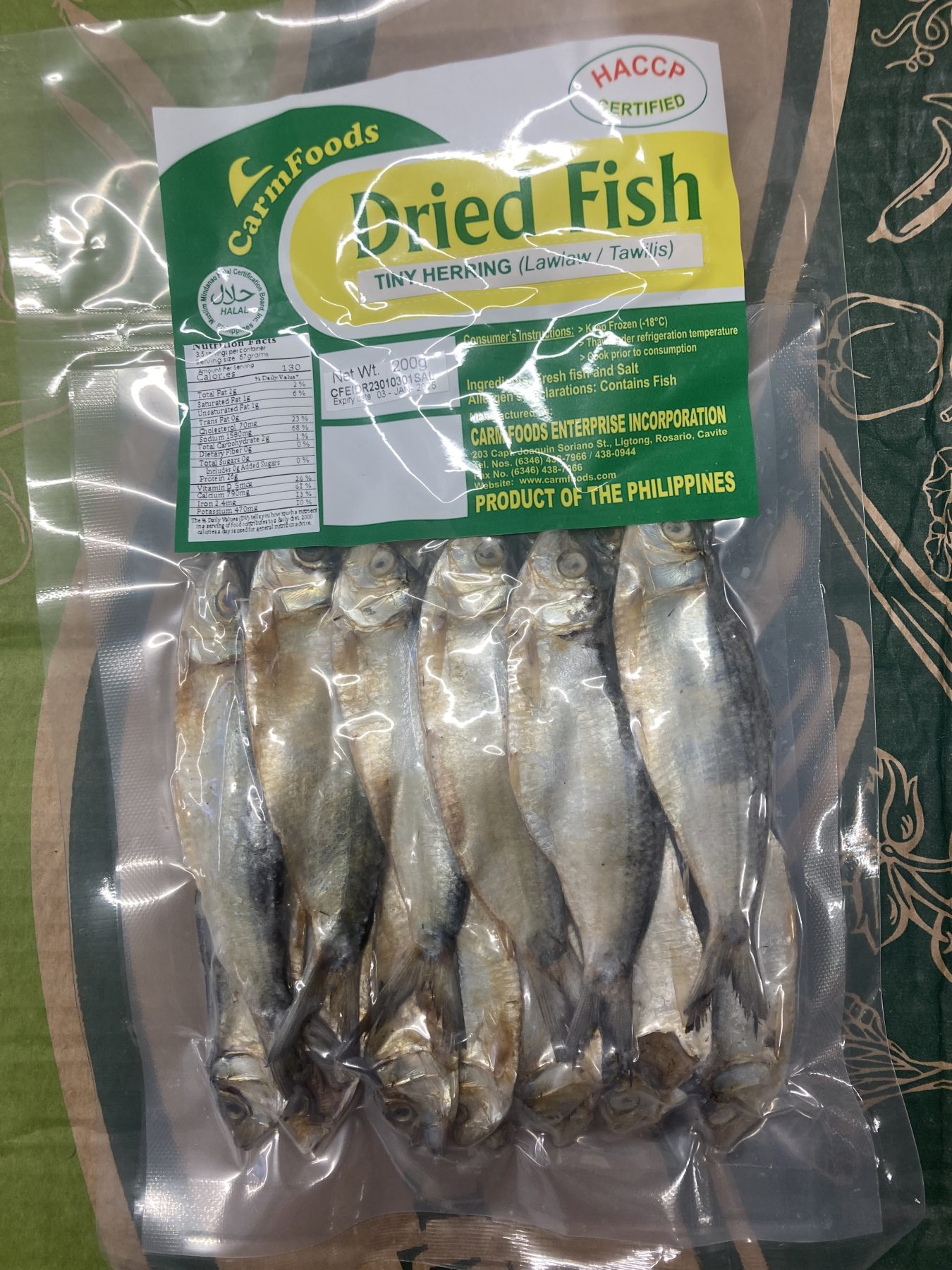 Tiny herring/lawlaw/tawilis 200g - Bahay Kubo