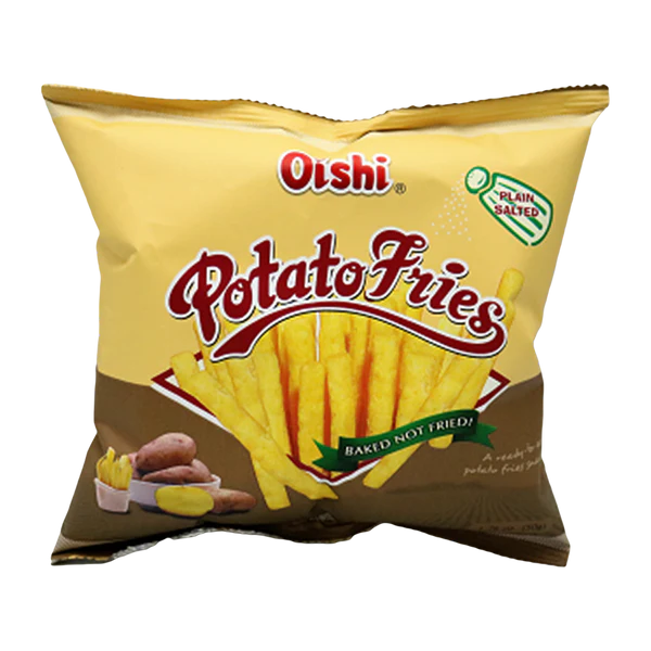 Oishi Potato Fries Plain Salted 50g - Bahay Kubo