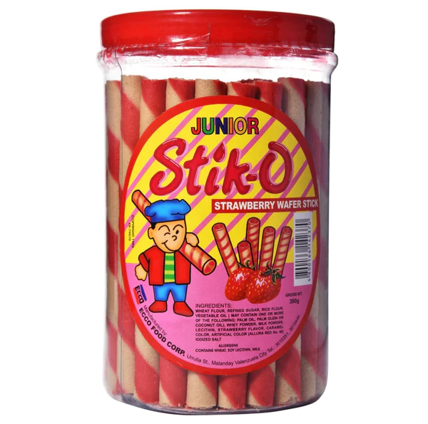 Stik-o Strawberry Wafer Stick 380g - Bahay Kubo