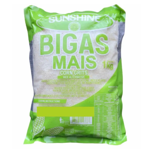 Sunshine Bigas Mais Corn Grits 1kg - Bahay Kubo