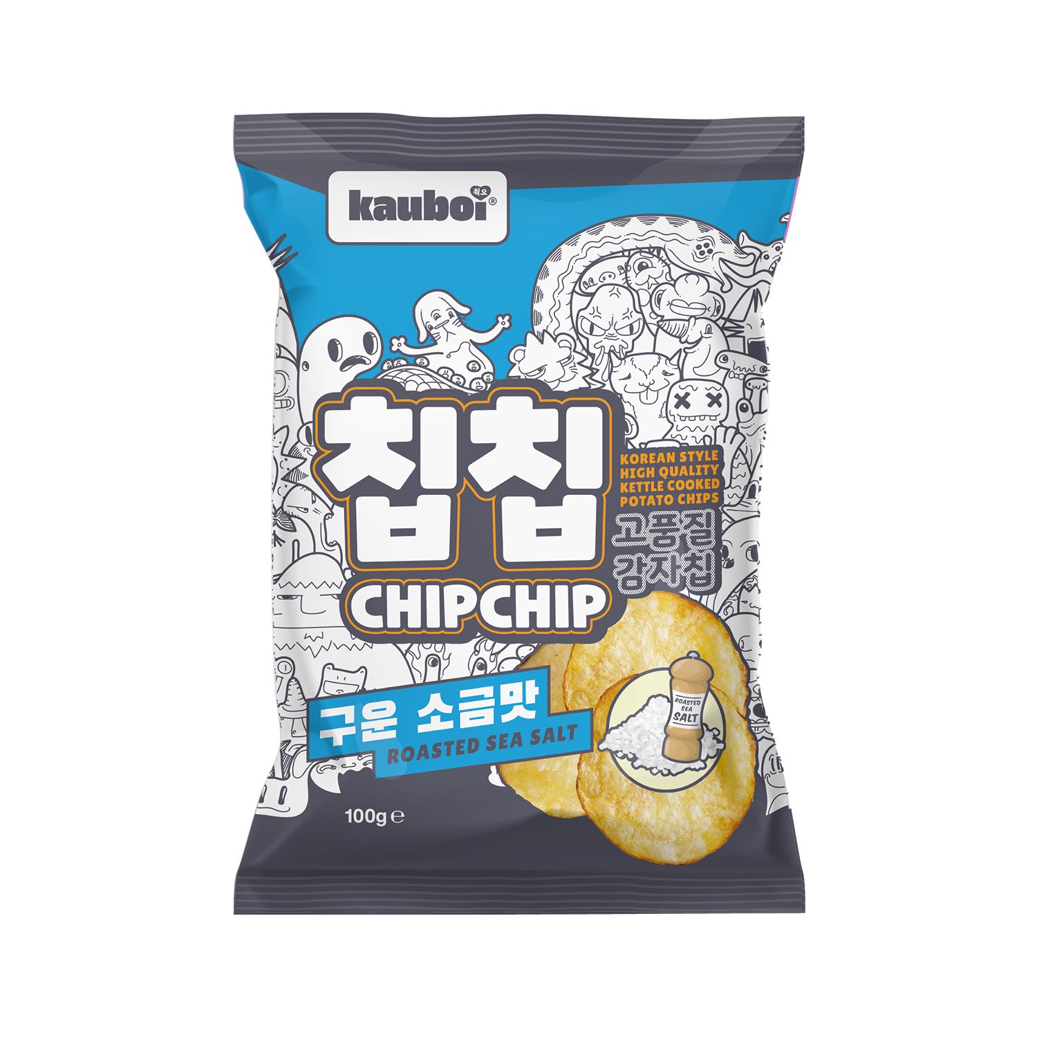 KAUBOI Chip Chip Roasted Sea Salt flavour 100g - Bahay Kubo